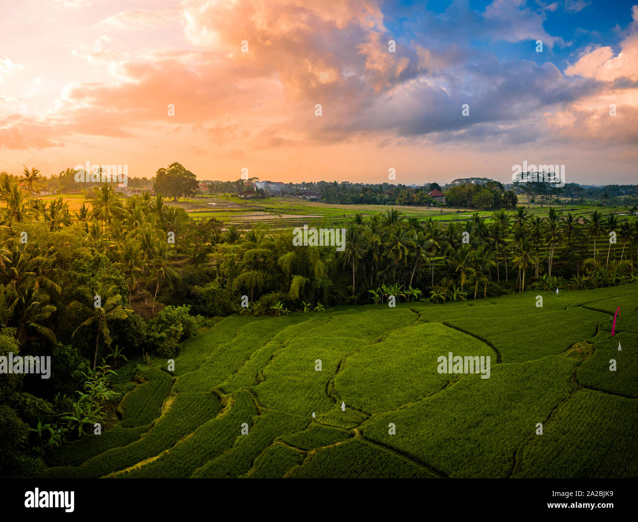 Terrace Rice Cultivation Sunset High Resolution Stock Photography and ...