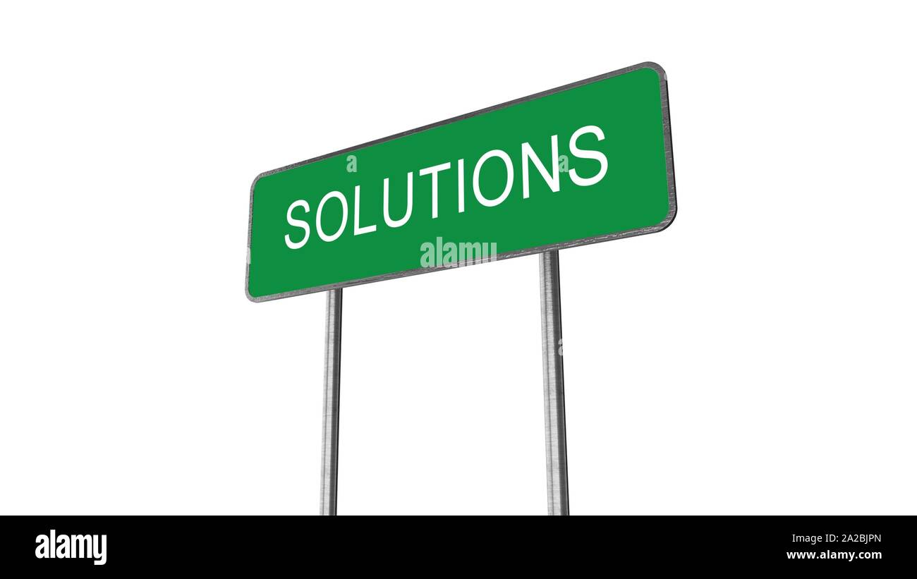 Solution sign hi-res stock photography and images - Alamy