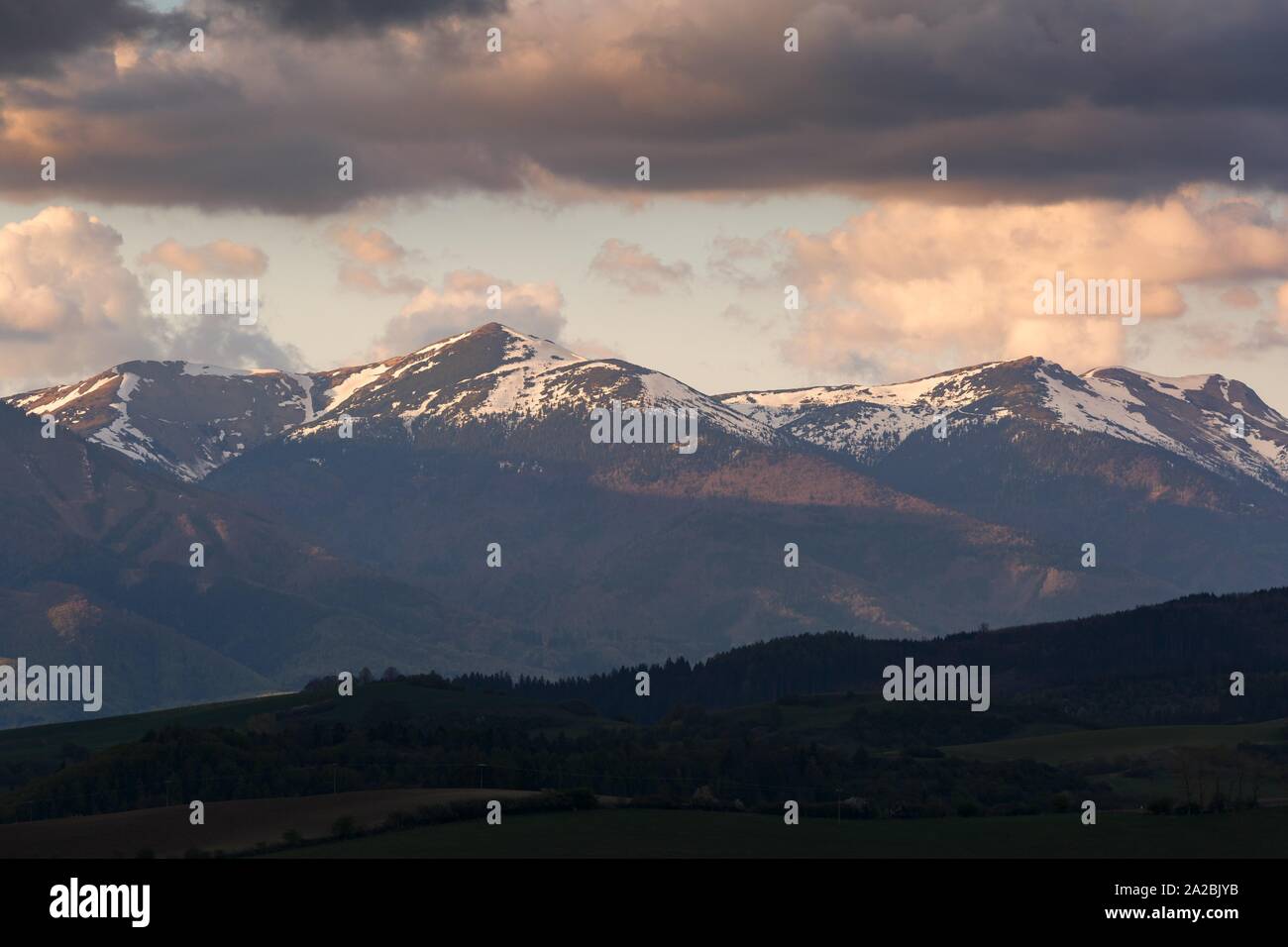 National park of Mala Fatra mountain range in central Slovakia Stock ...