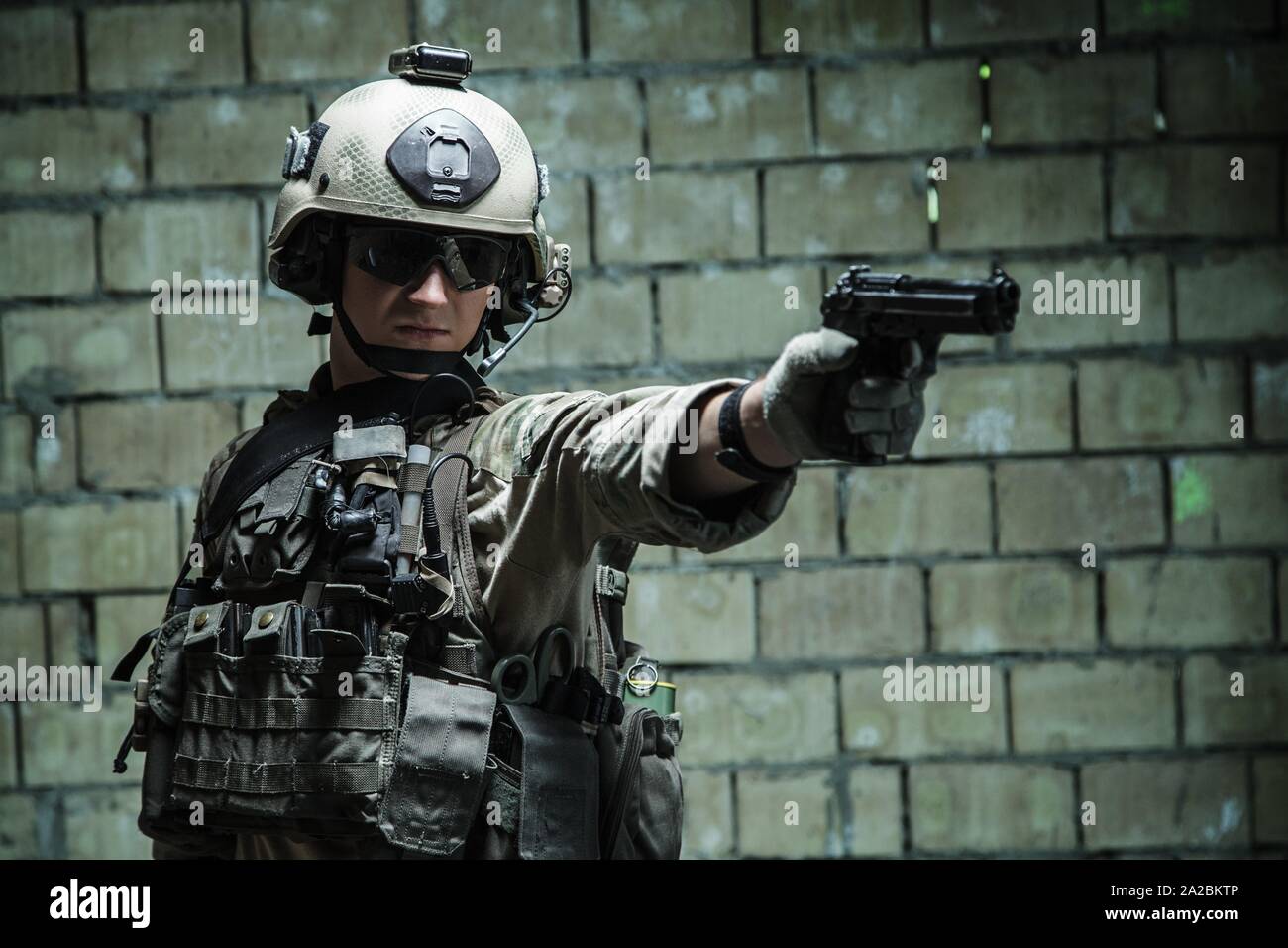 Holding Pistol One Hand