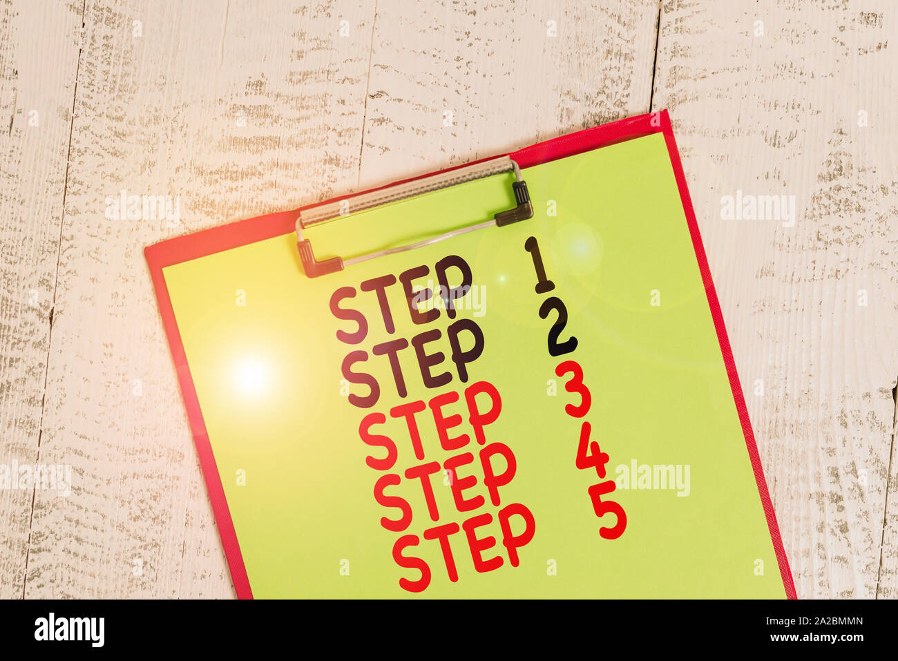 Word writing text Step 1, 2, 3, 4 and 5. Business photo showcasing ...