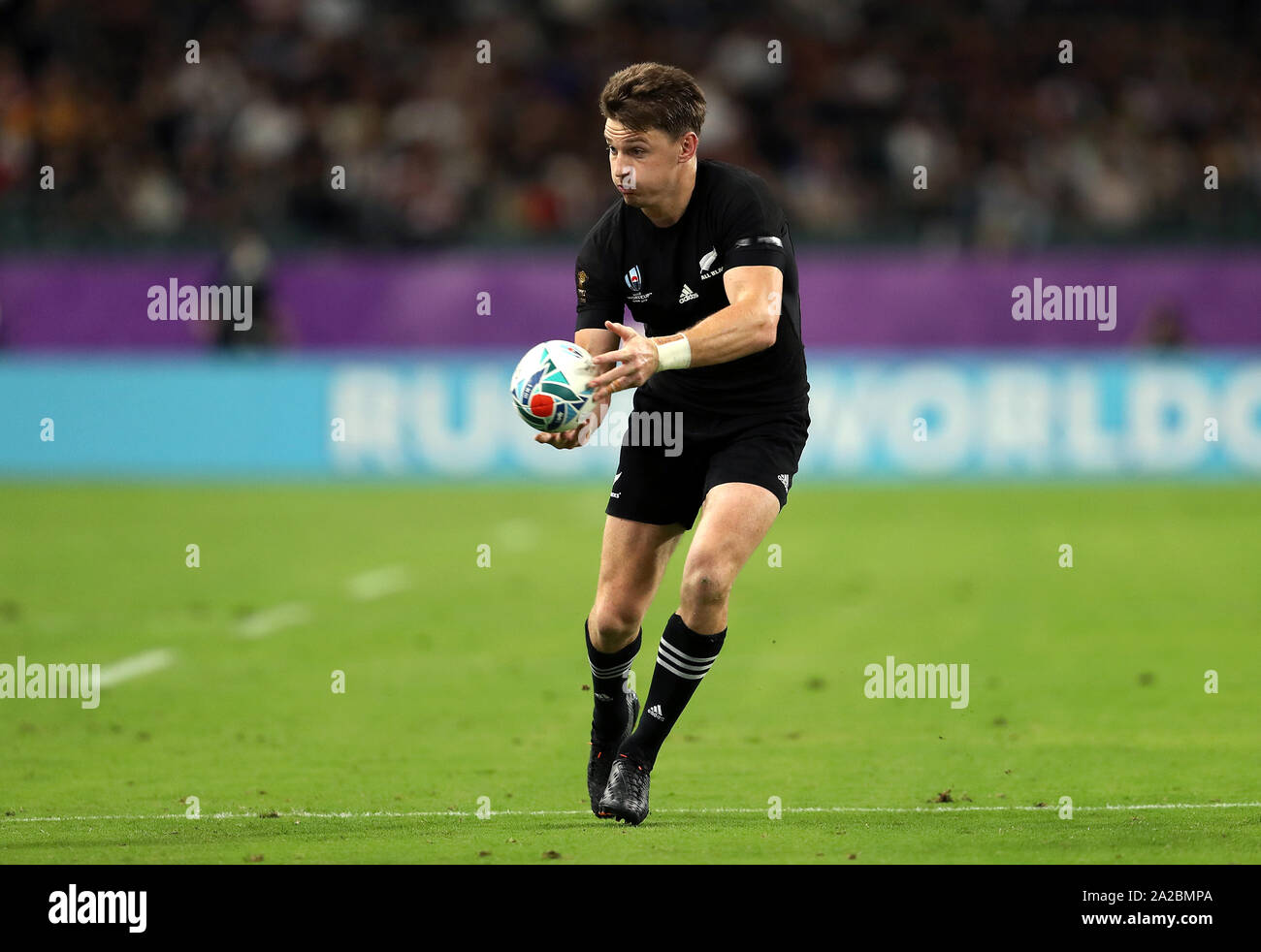 New Zealand's Beauden Barrett during the 2019 Rugby World Cup match at ...