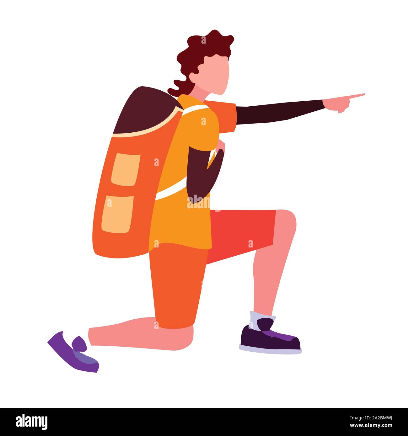 Trekking man design, Sport hiking hike walk trudge ramble and camping ...