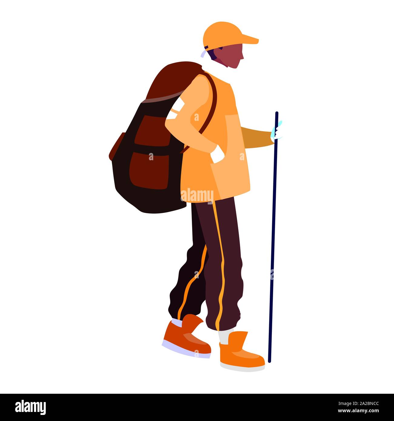 Trekking man design, Sport hiking hike walk trudge ramble and camping ...