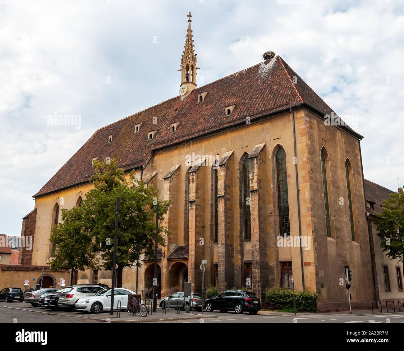 Colmar in Alsace, France. The Collegiate Church of Saint Martin, one of ...