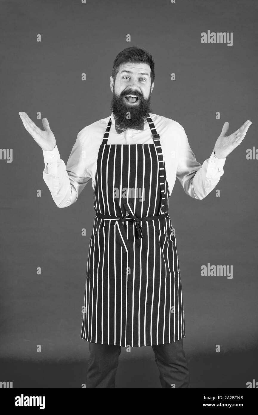 Red apron cafe Black and White Stock Photos & Images - Alamy