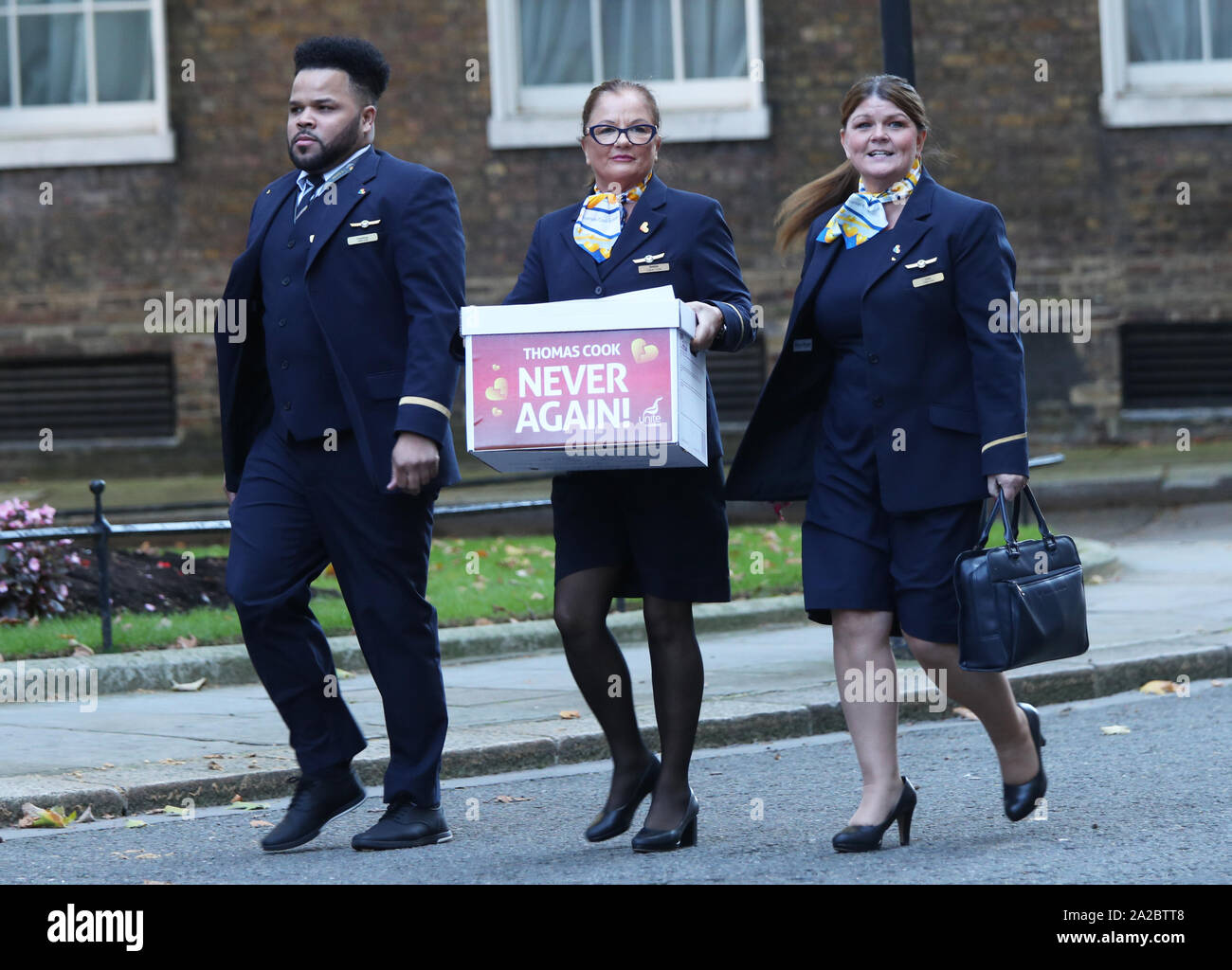 Ex-Thomas Cook employees, Courtney Alexander (left), Debbie Prior ...