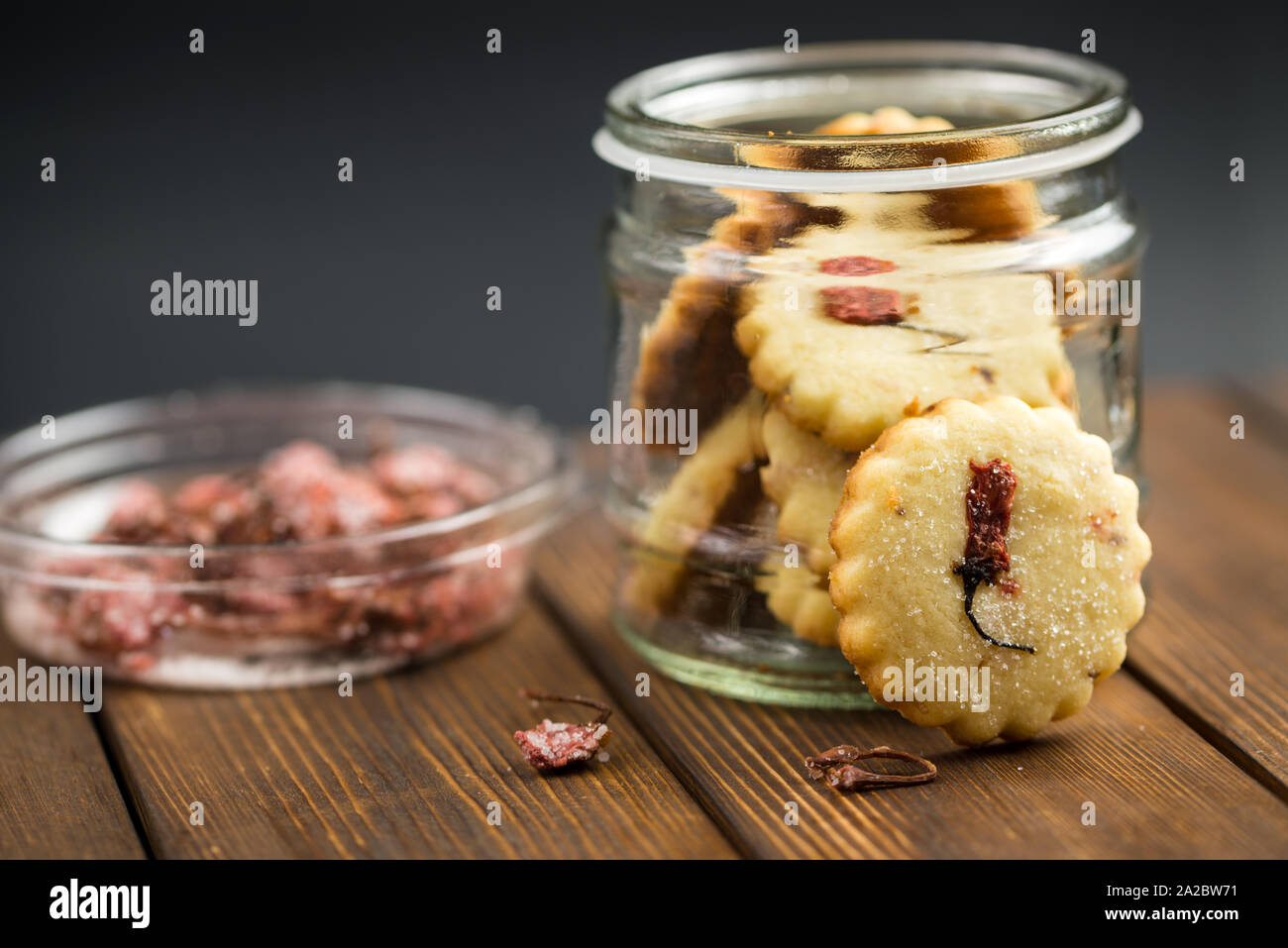 Japanese style sakura cookies Stock Photo - Alamy