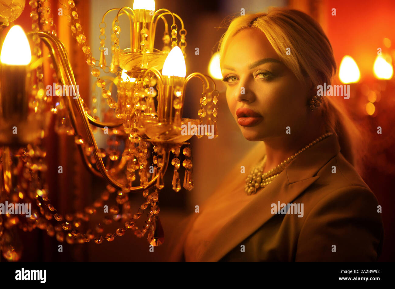Gorgeous chandelier hi-res stock photography and images - Alamy