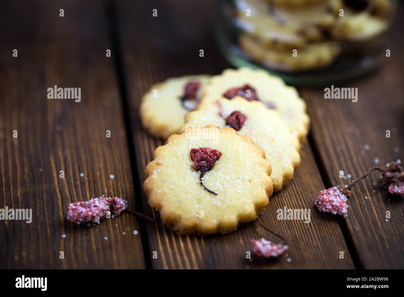 Japanese style sakura cookies Stock Photo - Alamy