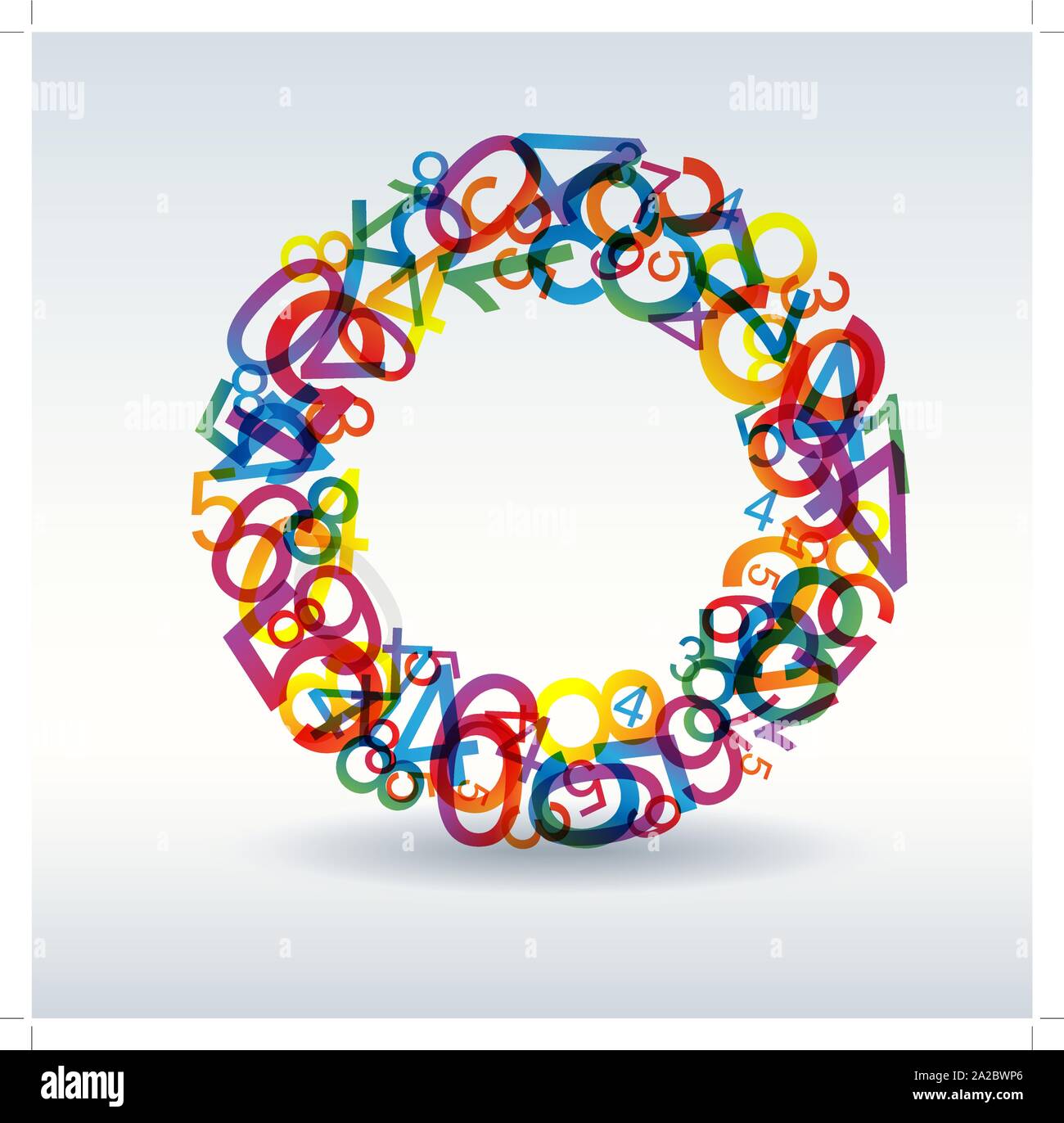 colorful numbers - check my portfolio for other Stock Vector Image ...