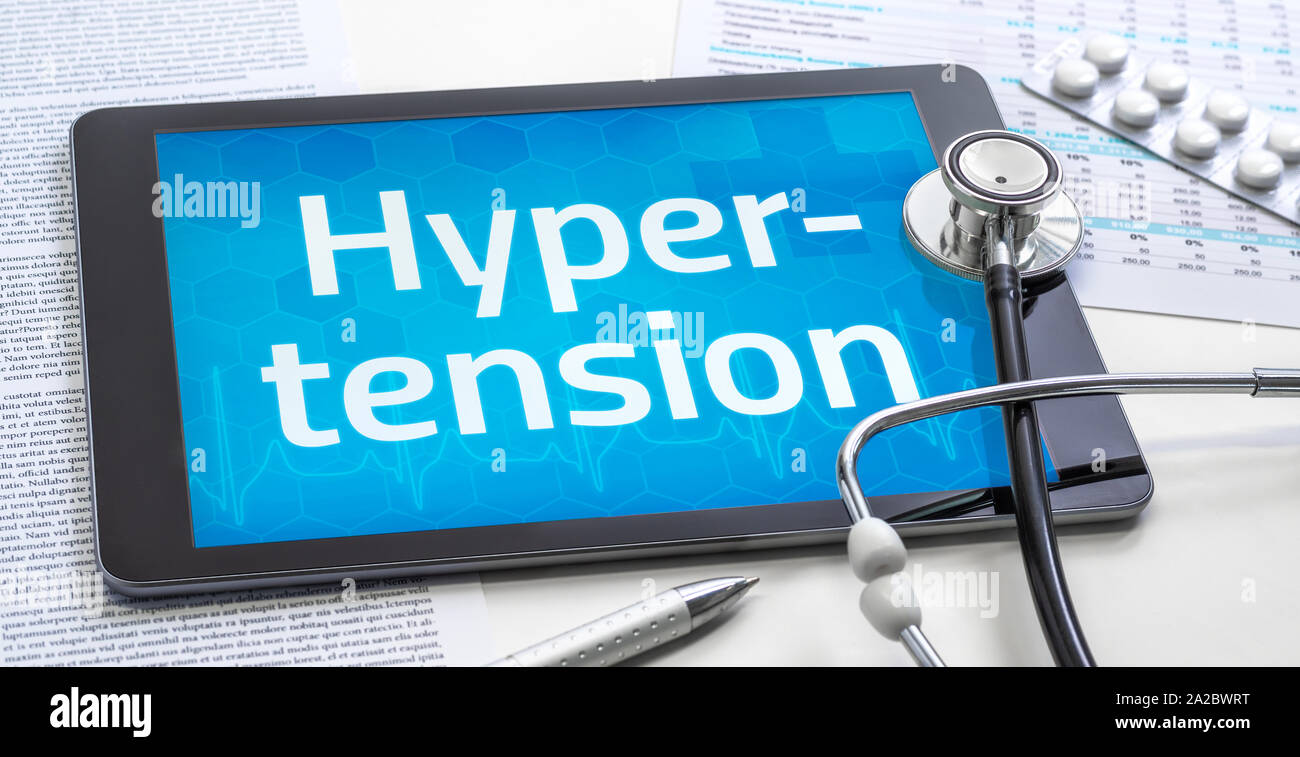 Text diagnosis hypertension stethoscope hi-res stock photography and ...