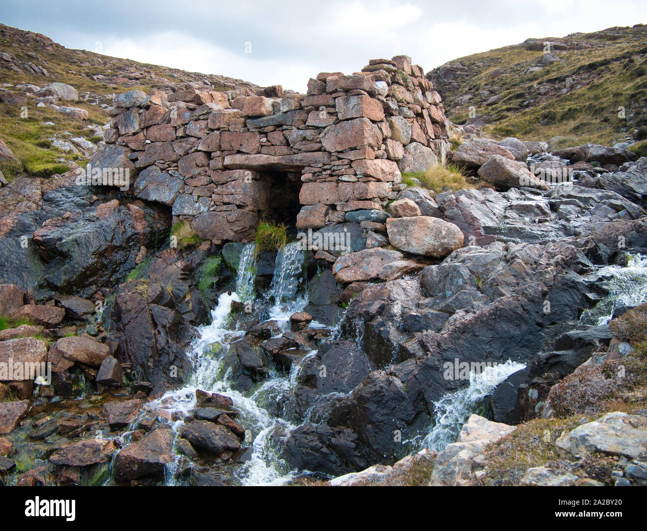 The ruins of the disused water mill near North Ham on Muckle Roe ...