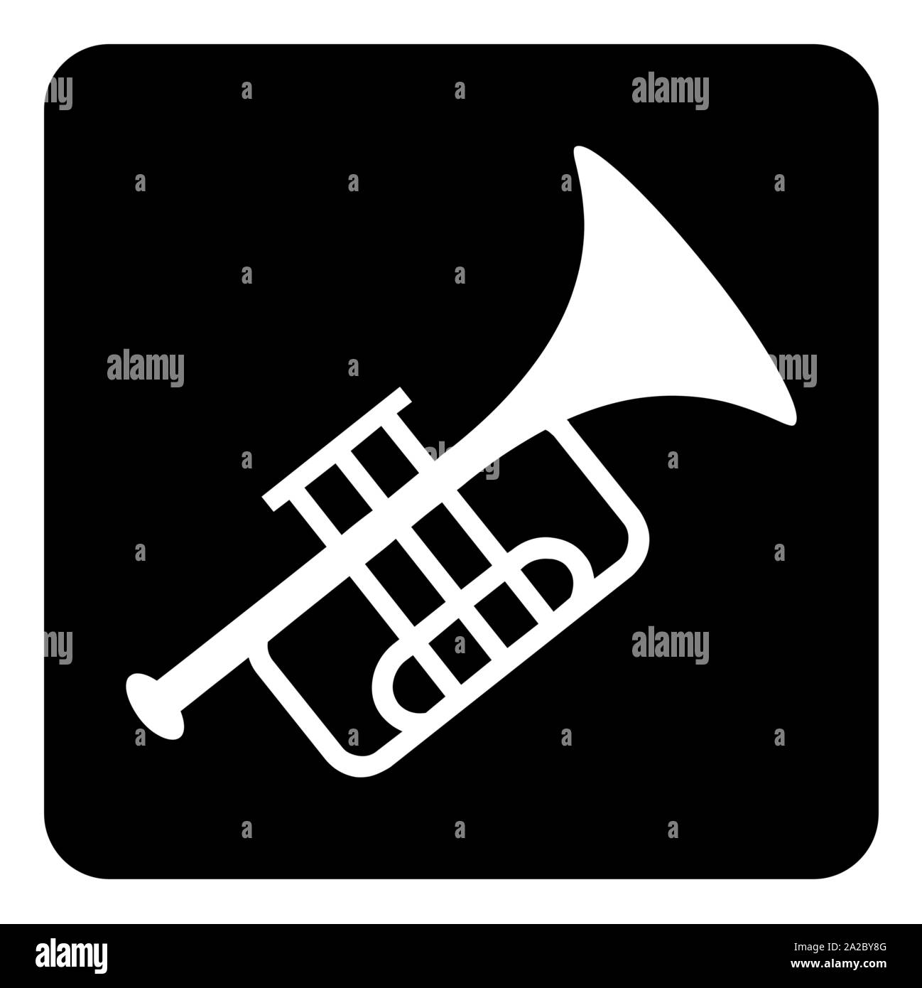 Trumpet icon illustration Stock Vector Image & Art - Alamy
