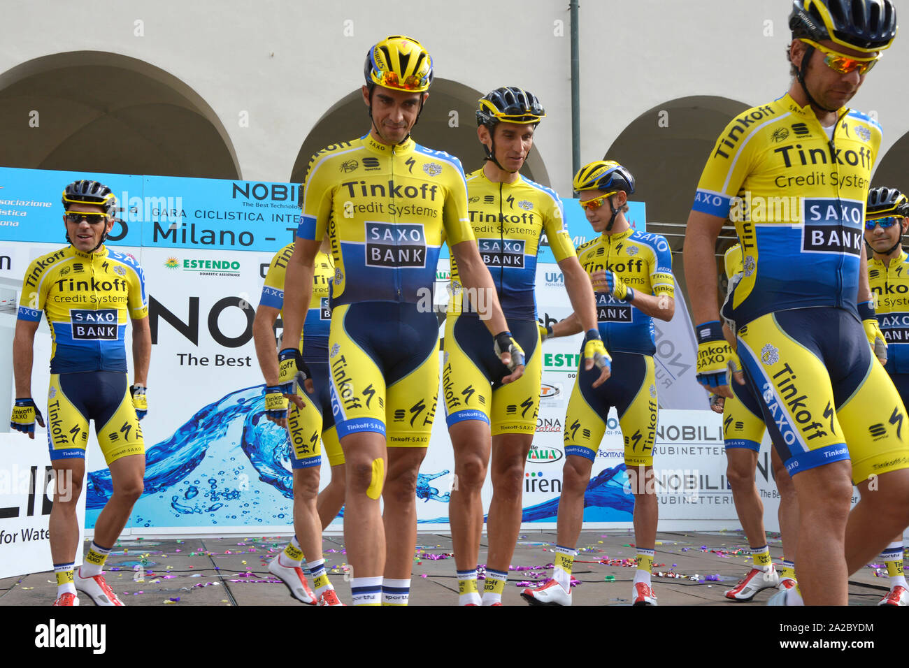 Team Tinkoff 2014 Stock Photo - Alamy
