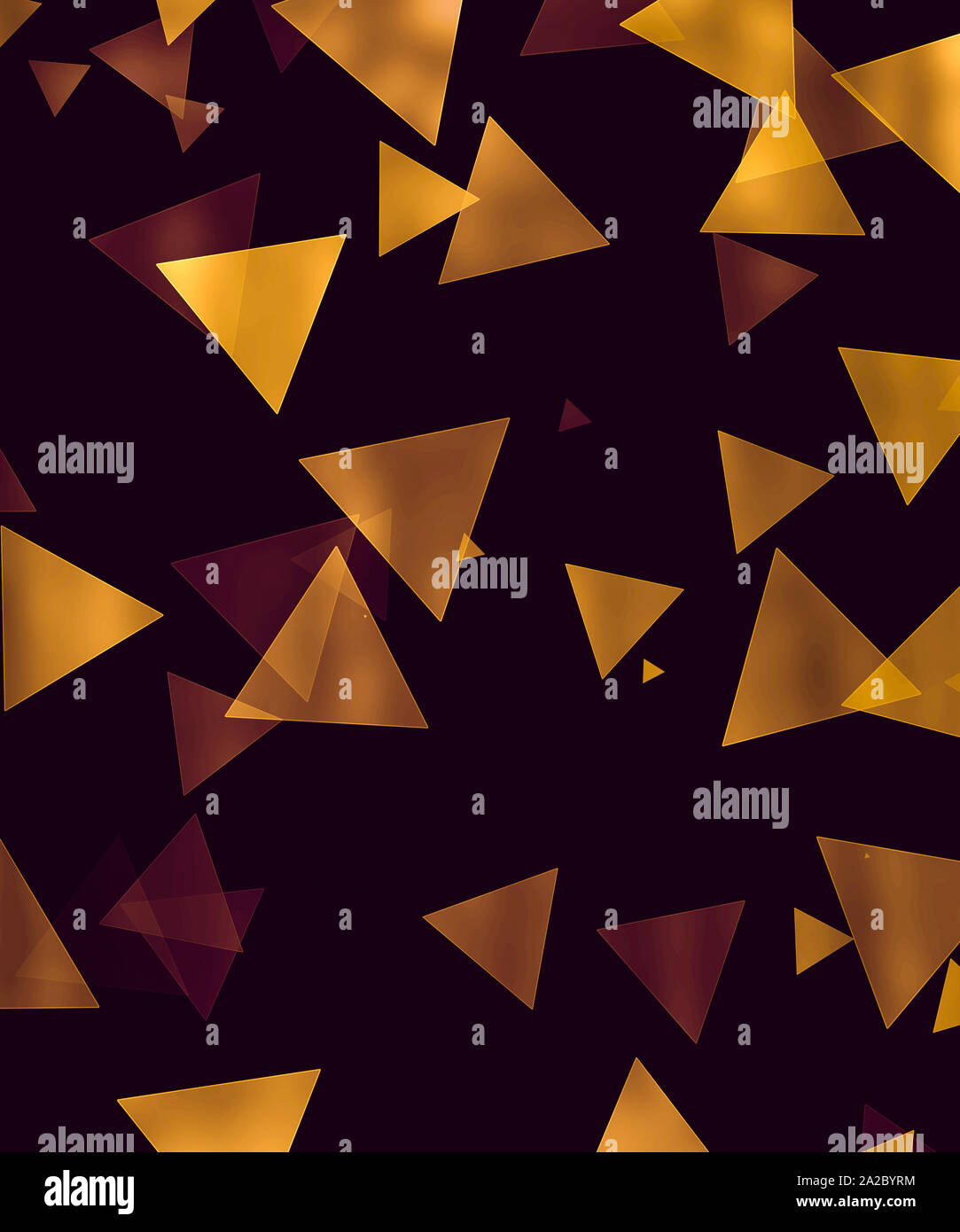 Golden Shiny triangle tiles BOKEH BACKGROUND Stock Photo - Alamy