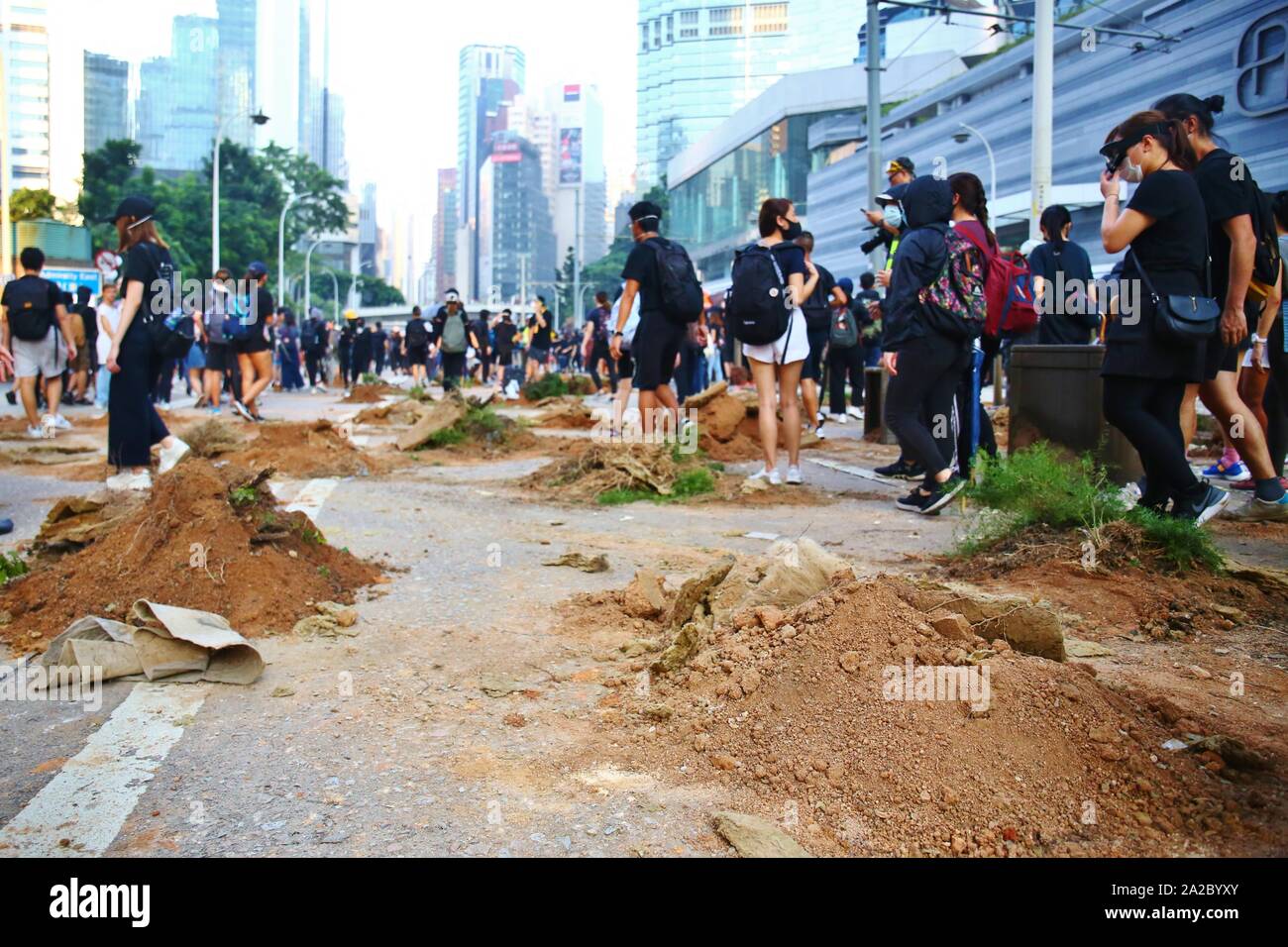 Hong Kong, China. 1st, October 2019. Thousands of pro-democracy ...