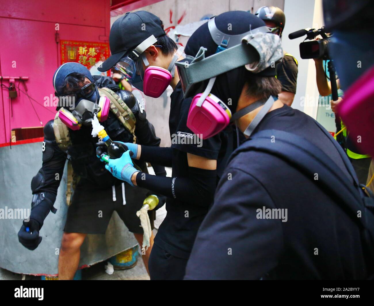 Hong Kong, China. 1st, October 2019. Thousands of pro-democracy ...