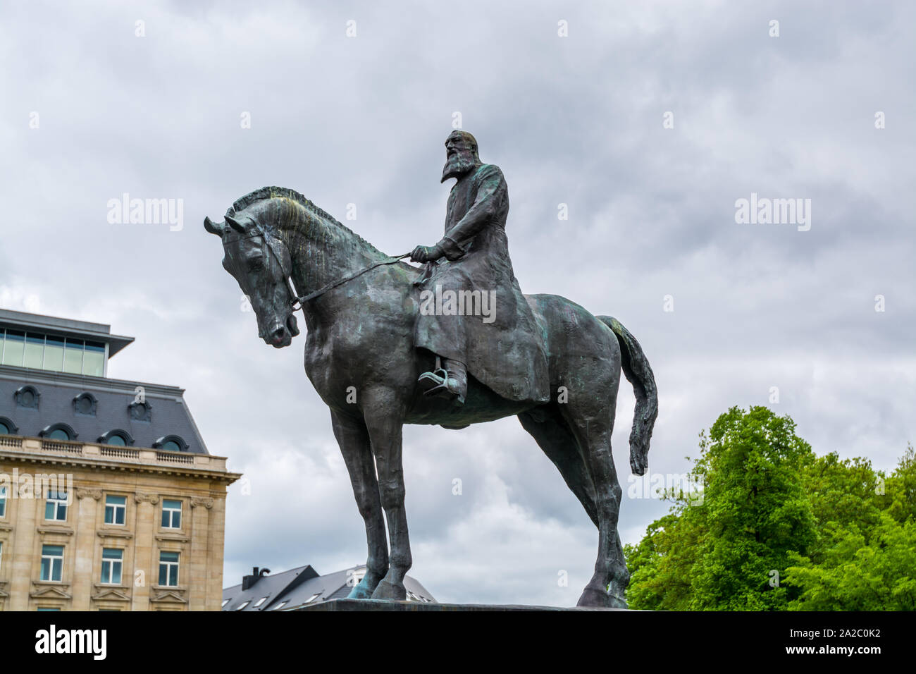 Statue of Leopold II in Brussels, Belgium. Statue of Leopold II in the ...