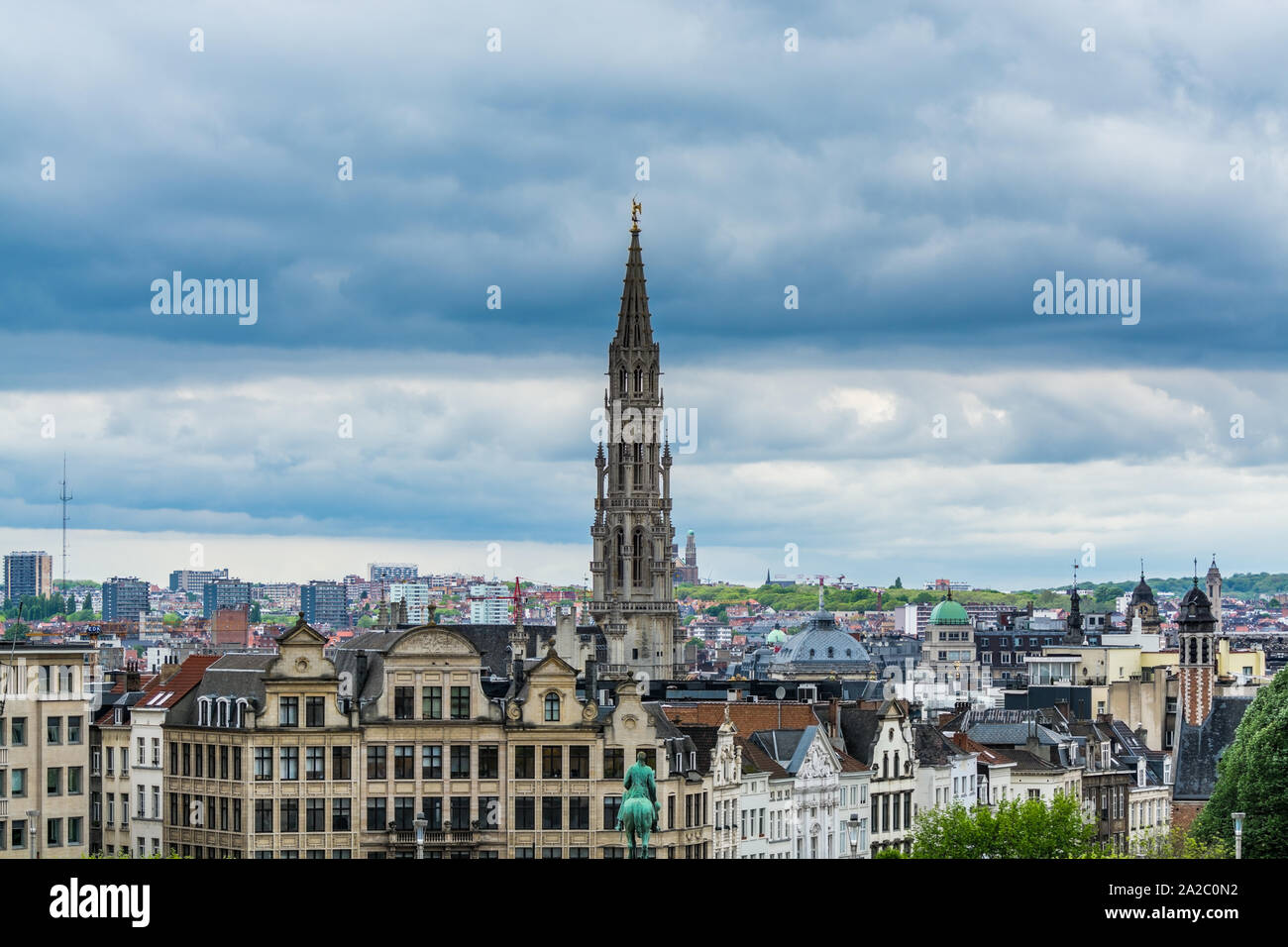 Town hall brussels aerial hi-res stock photography and images - Alamy