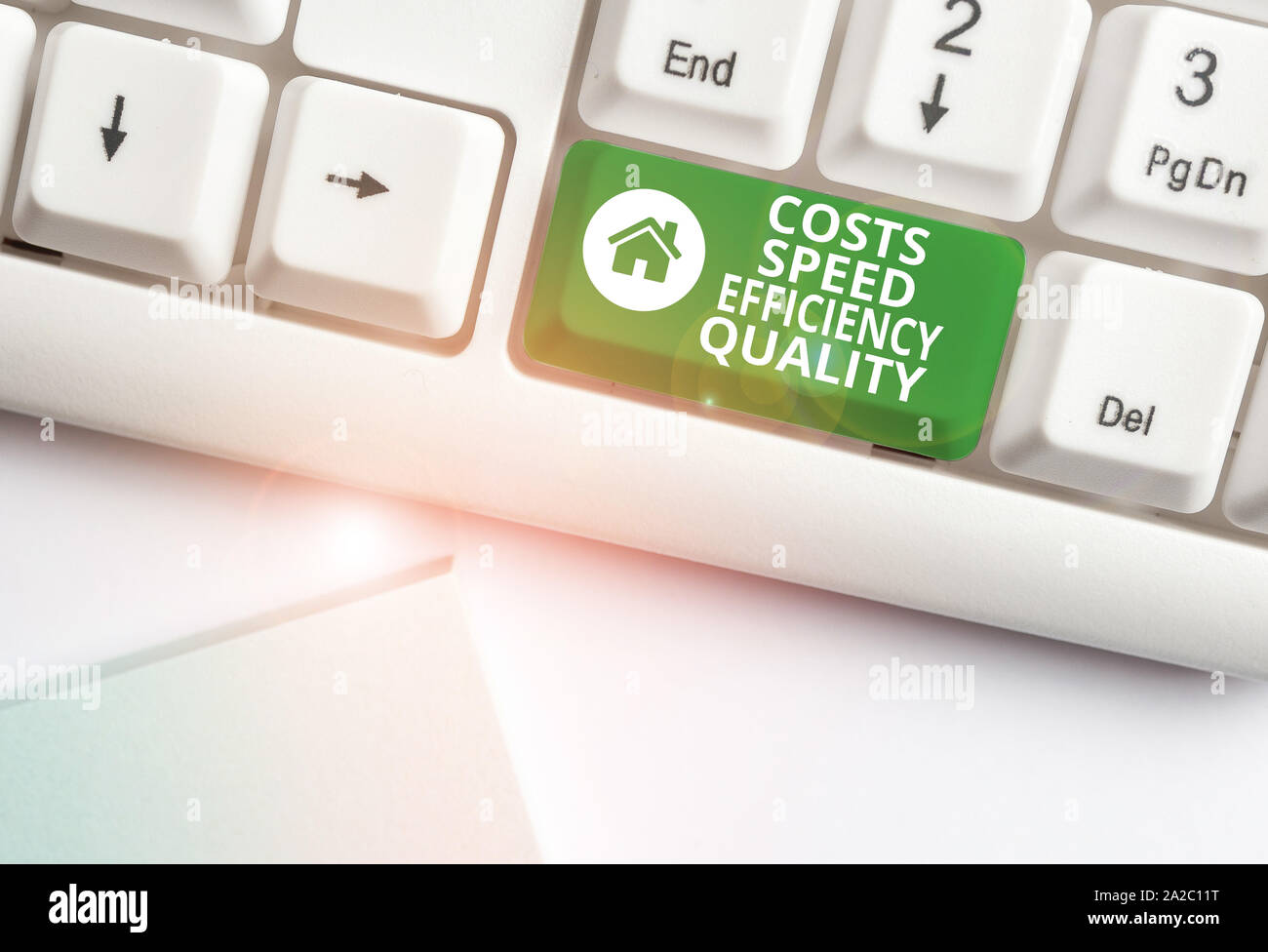 Handwriting text writing Costs Speed Efficiency Quality. Conceptual ...