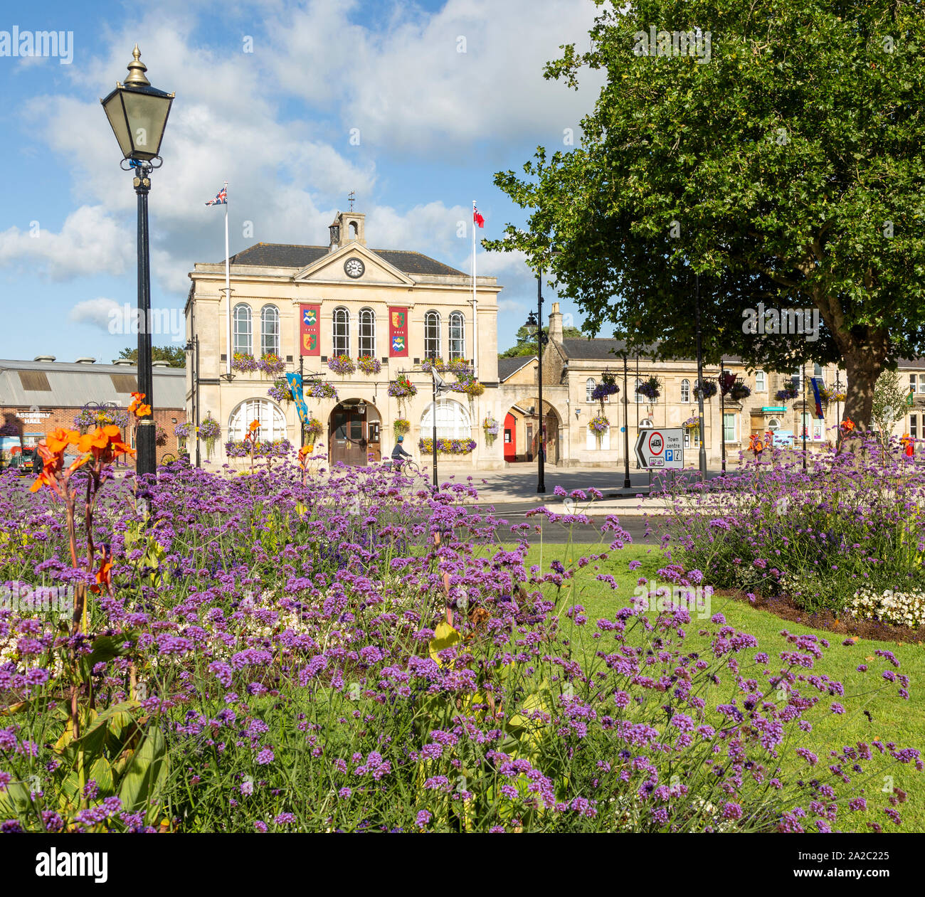 Historic town hall building, Melksham, Wiltshire, England, UK built ...