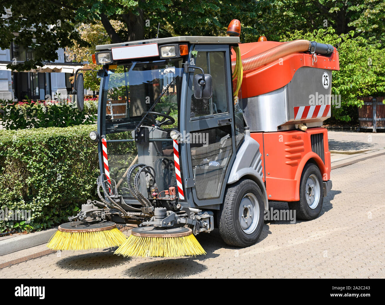 Sweeping machine on street cleaning hi-res stock photography and images ...