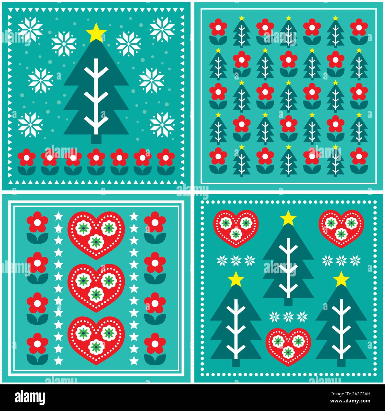 Christmas background tree festive Cut Out Stock Images & Pictures - Alamy
