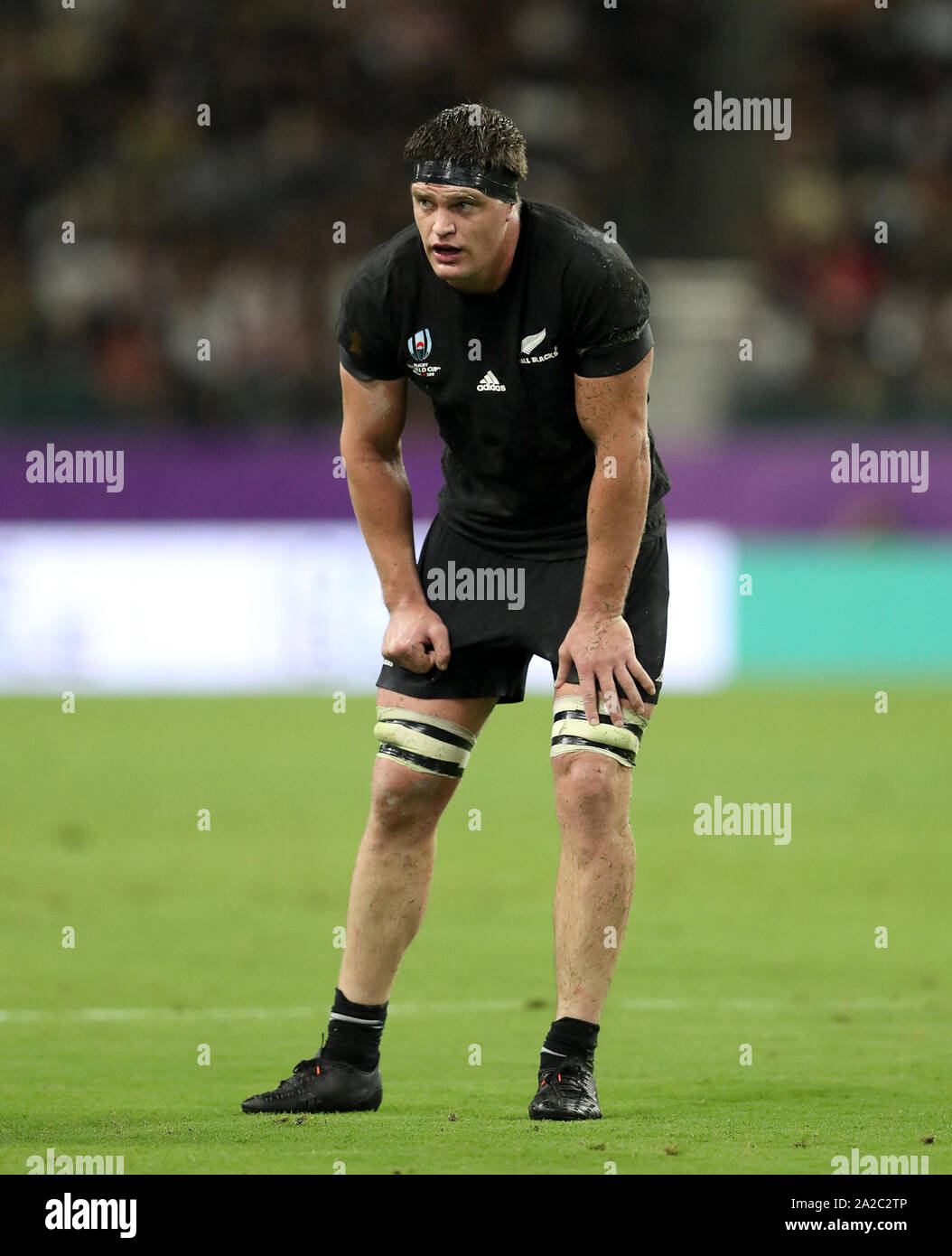 New Zealand's Scott Barrett during the 2019 Rugby World Cup match at ...