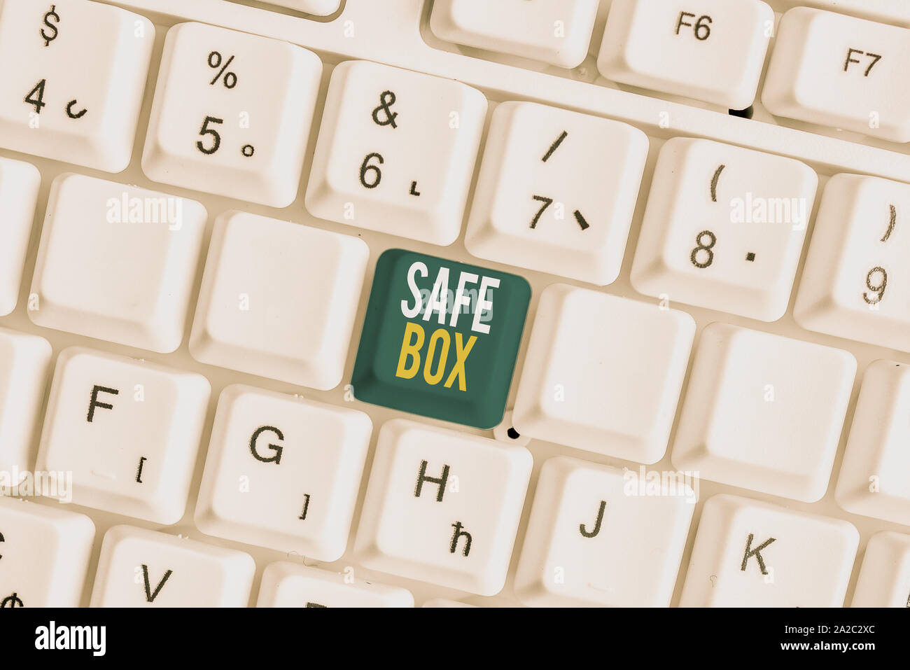Handwriting text Safe Box. Conceptual photo A small structure where you ...
