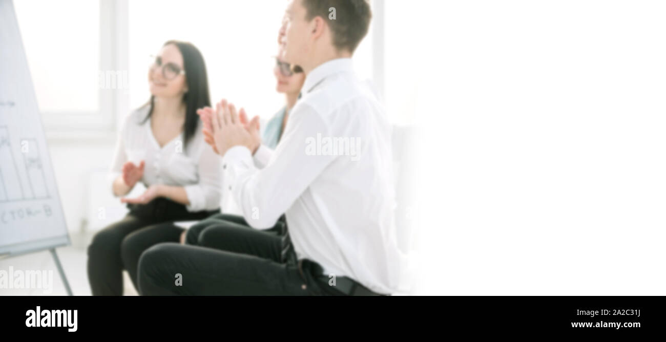 Woman clapping hands during blurred hi-res stock photography and images ...