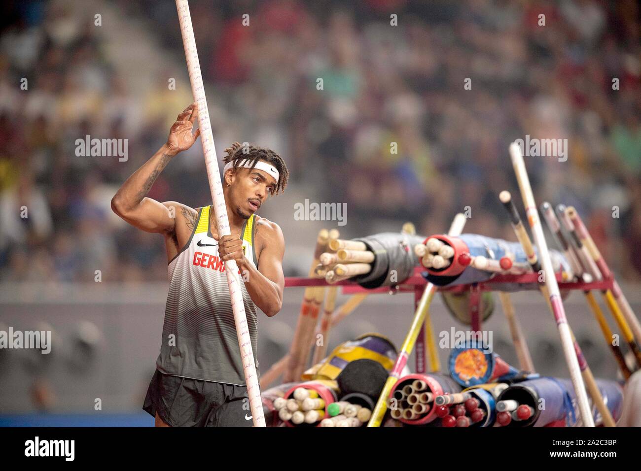 Bo Kanda LITA BAEHRE (Germany / 4th place). Final pole vault of the men ...