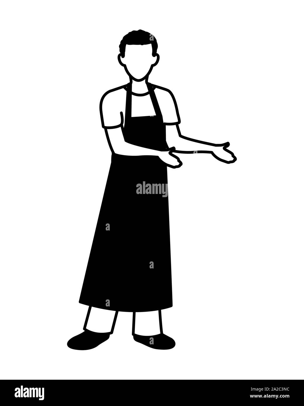 seller man design, shop store market shopping commerce retail buy and ...