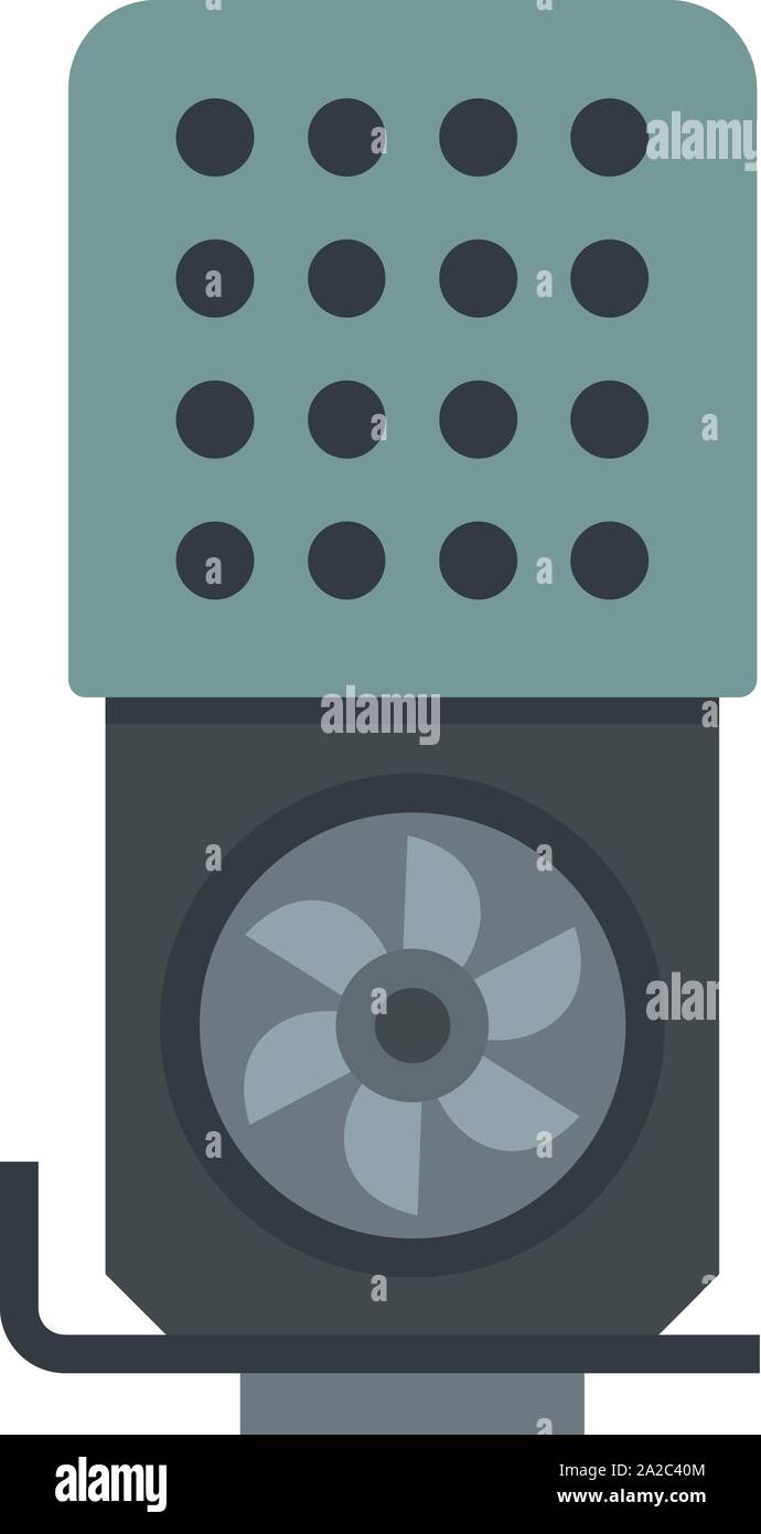 Modern video card icon. Flat illustration of modern video card vector ...