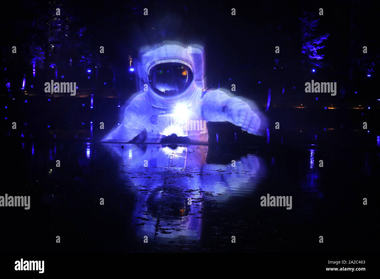 EMBARGOED TO 2100 WEDNESDAY OCTOBER 2 The attraction "Constellations ...