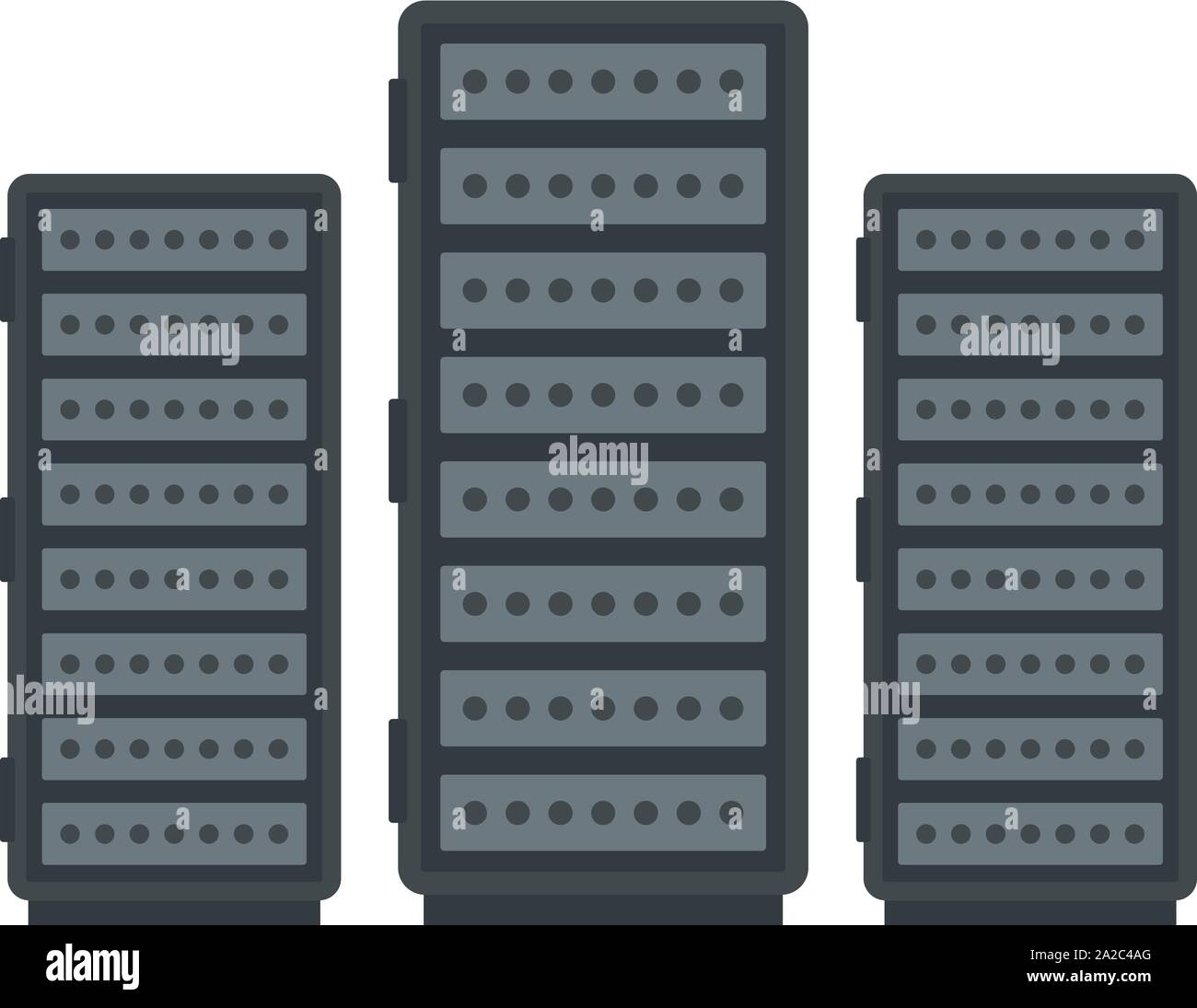 Server group icon. Flat illustration of server group vector icon for ...