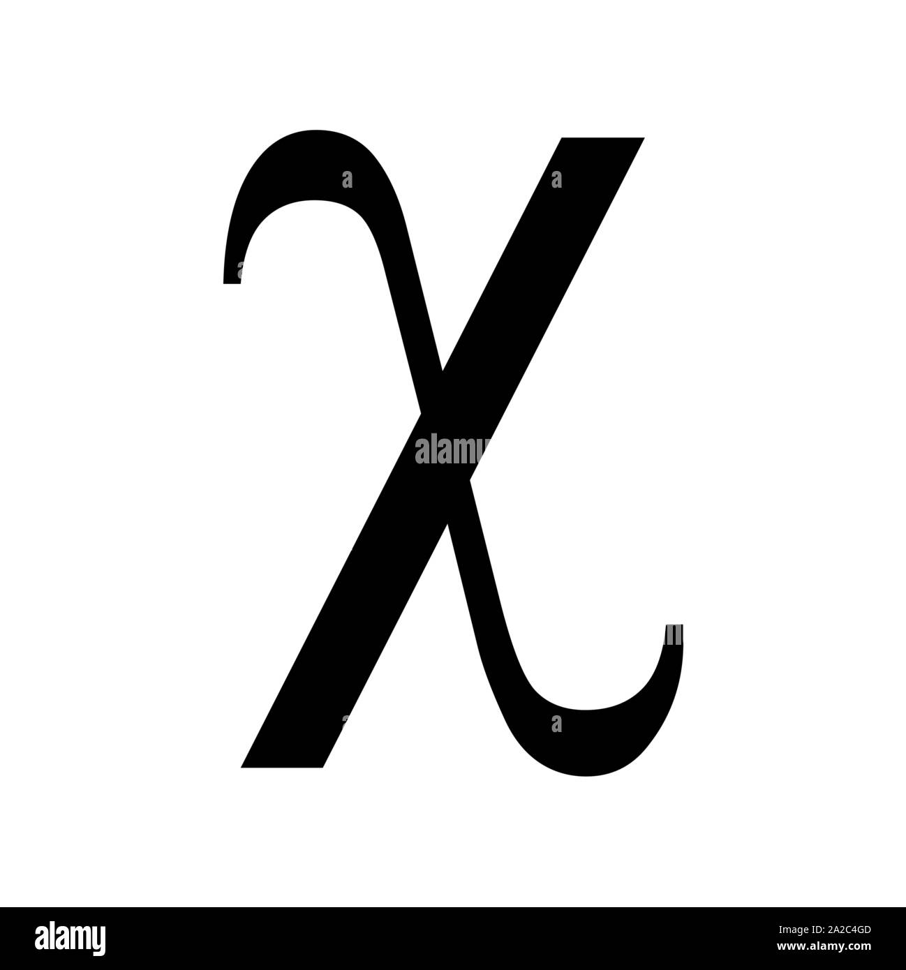 Chi greek sign Stock Vector Image & Art - Alamy