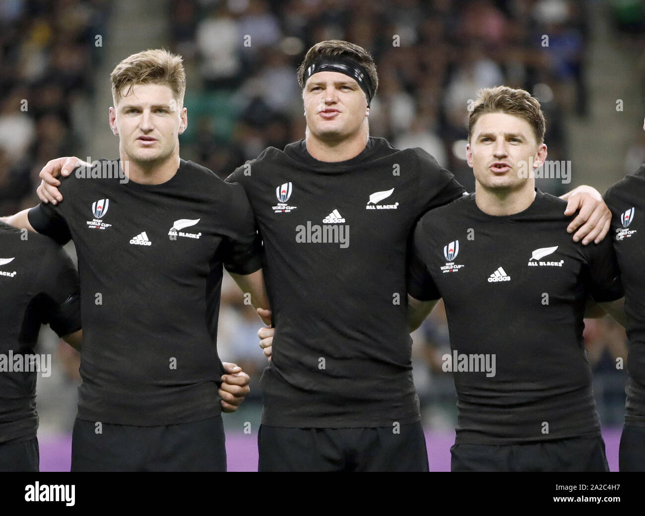 New Zealand's Barret brothers -- (from L) Jordie, Scott and Beauden ...