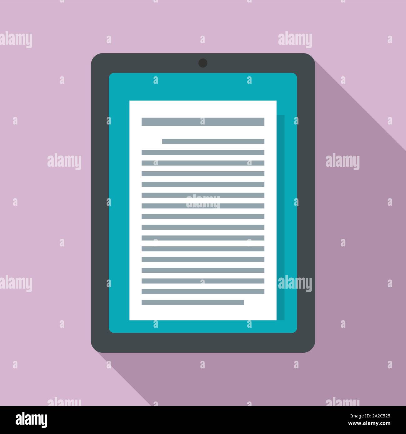 Reader tablet icon. Flat illustration of reader tablet vector icon for ...