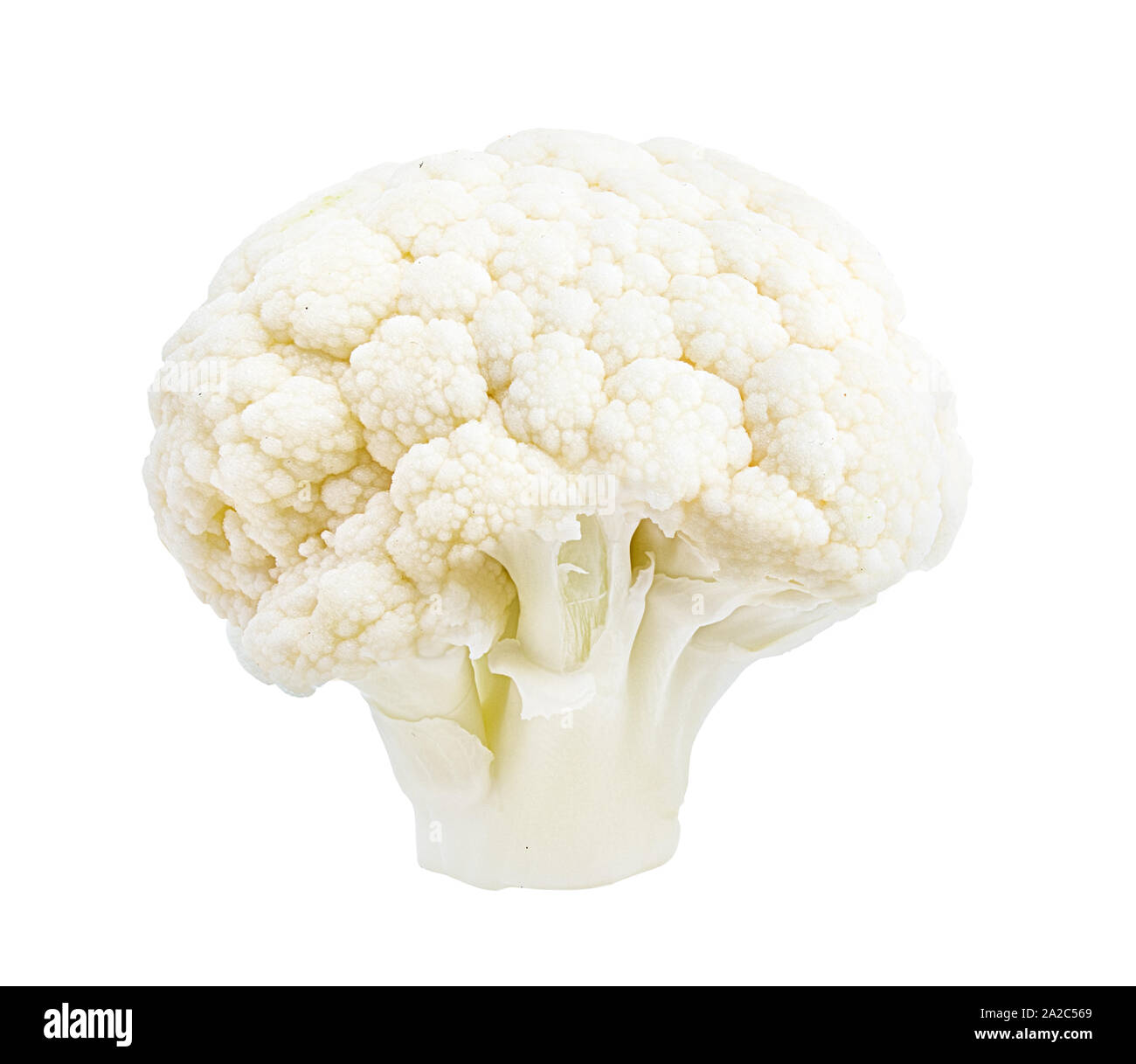 Cauliflower isolated on white background Stock Photo - Alamy
