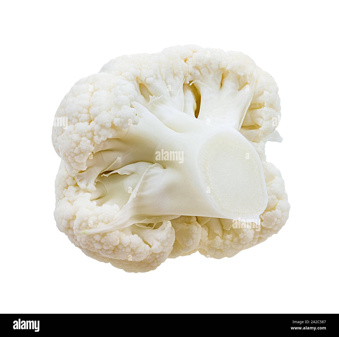 Cauliflower isolated on white background Stock Photo - Alamy
