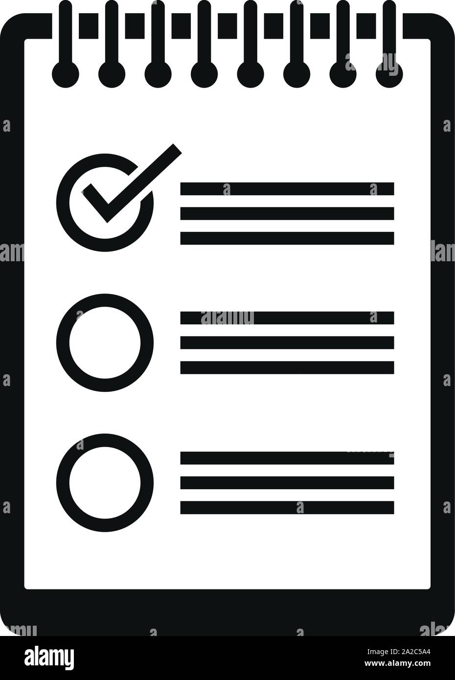 Checklist icon. Simple illustration of checklist vector icon for web ...