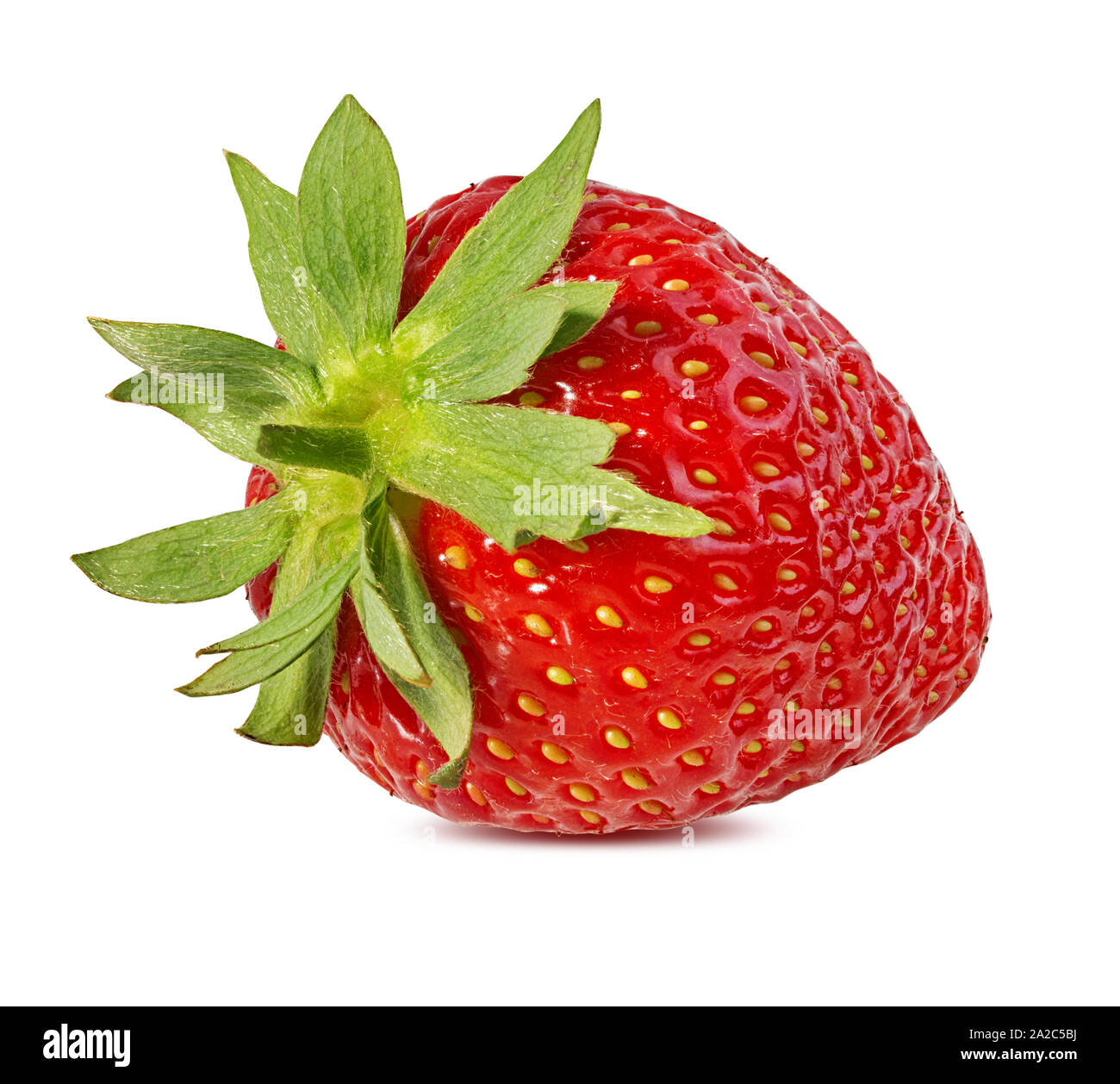 Strawberry isolated on white background Stock Photo - Alamy