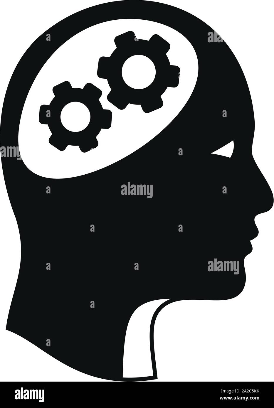 Logic brain icon. Simple illustration of logic brain vector icon for ...