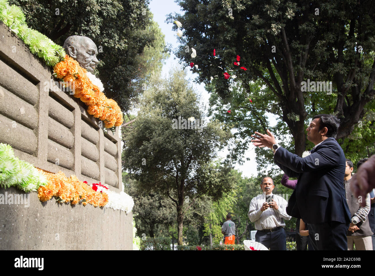 Rome, Italy. 02nd Oct, 2019. Indian community of Rome organized a ...