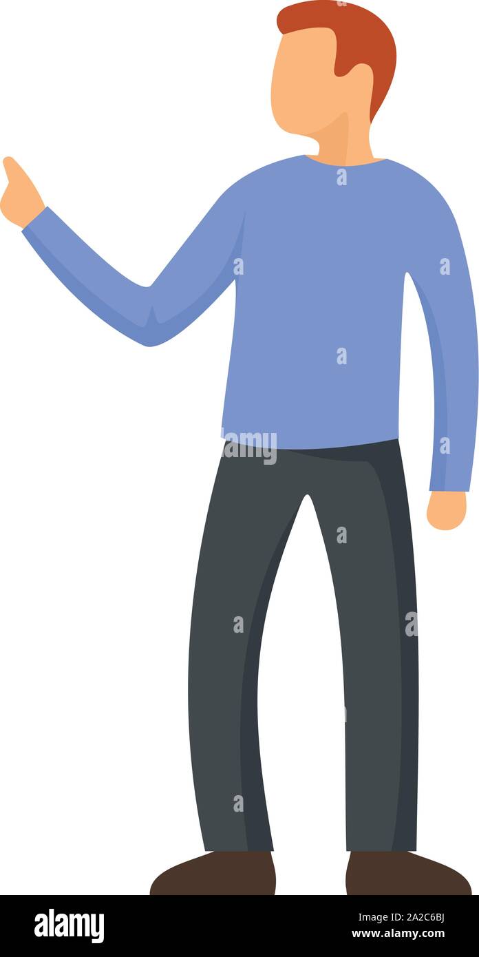 Red hair man icon. Flat illustration of red hair man vector icon for ...