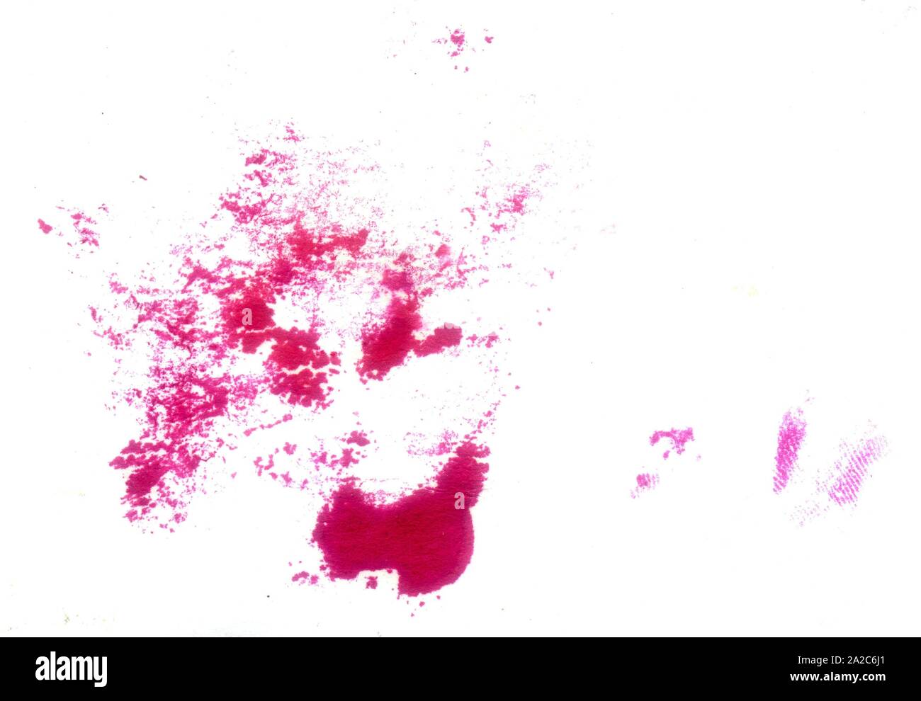 Abstract grunge ink splatters of pink color as background Stock Photo ...