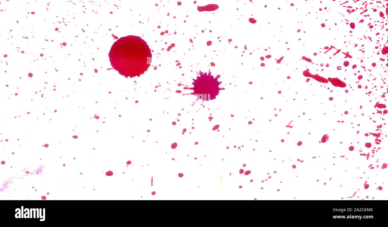 Abstract grunge ink splatters of pink color as background Stock Photo ...