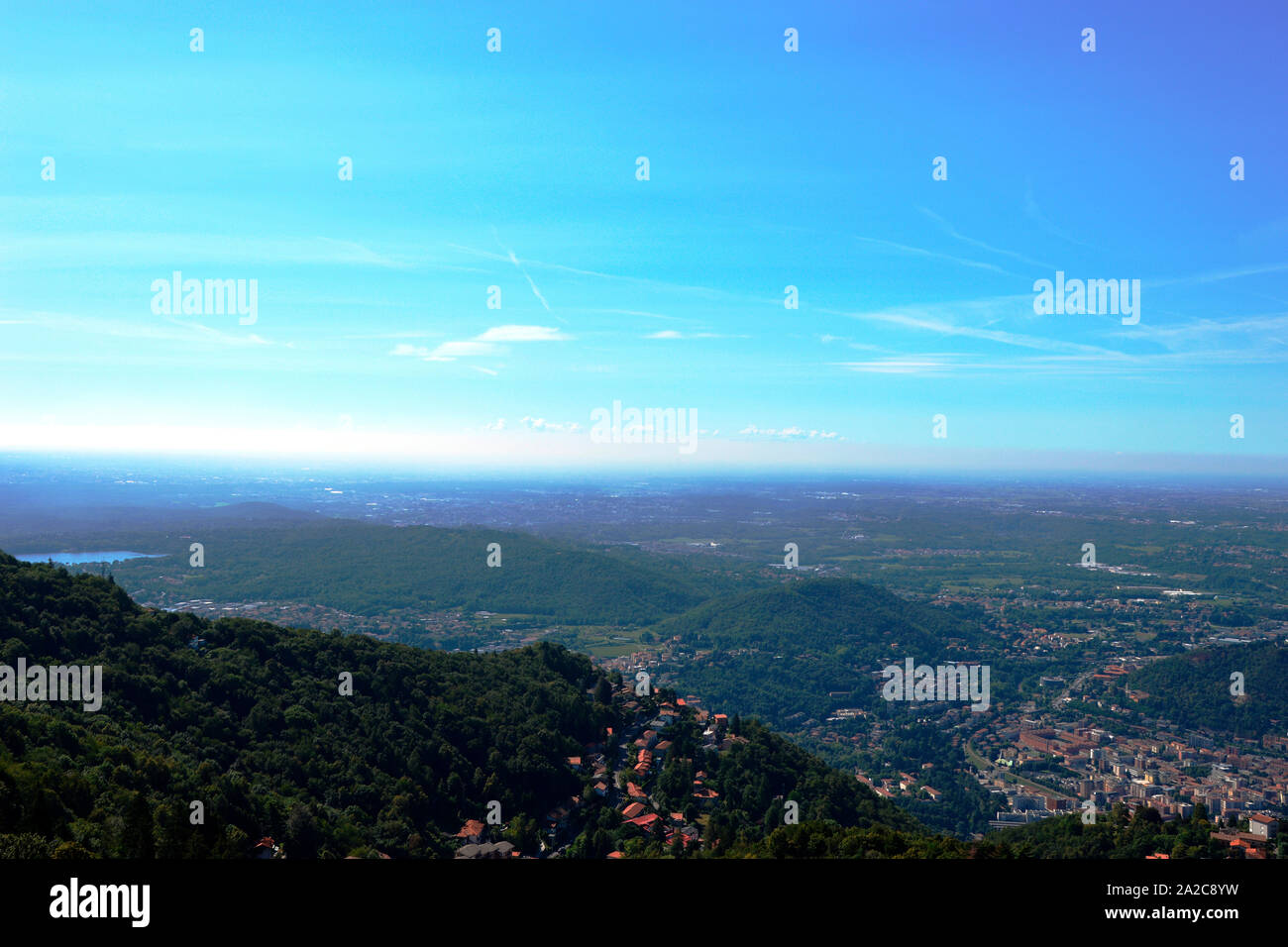 Italy, Brunate, Como lake Stock Photo - Alamy