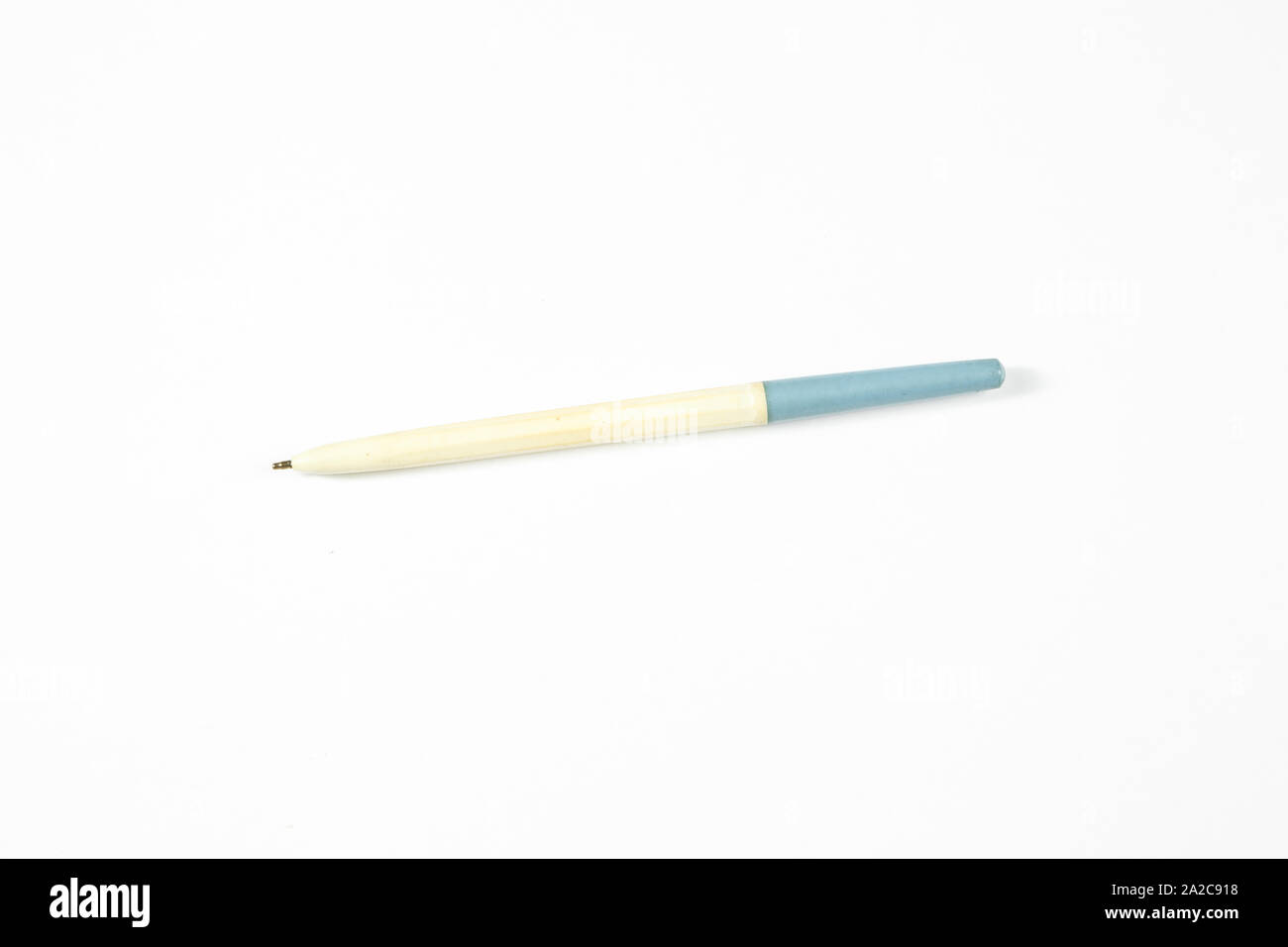 vintage ballpoint pen on white isolated background Stock Photo - Alamy